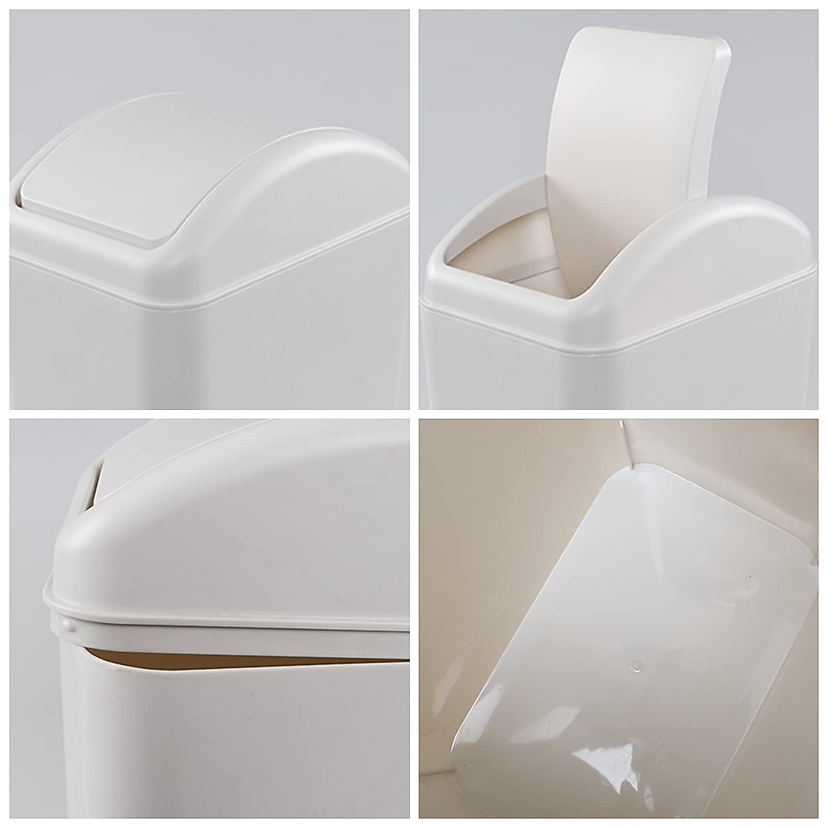 Kiddream 14 L/ 3.6 Gallon Small Waste Bin with Lid, Plastic Garbage Trash Can