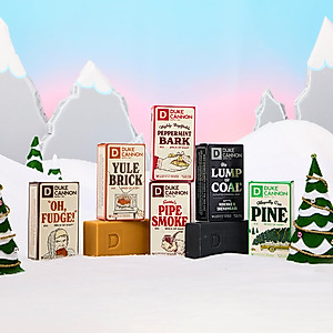 Duke Cannon Supply Co. Big Brick of Soap Bar for Men Holiday Edition - Big Lump of Coal (Bergamot & Black Pepper Scent), 10 oz. (1 Pack)