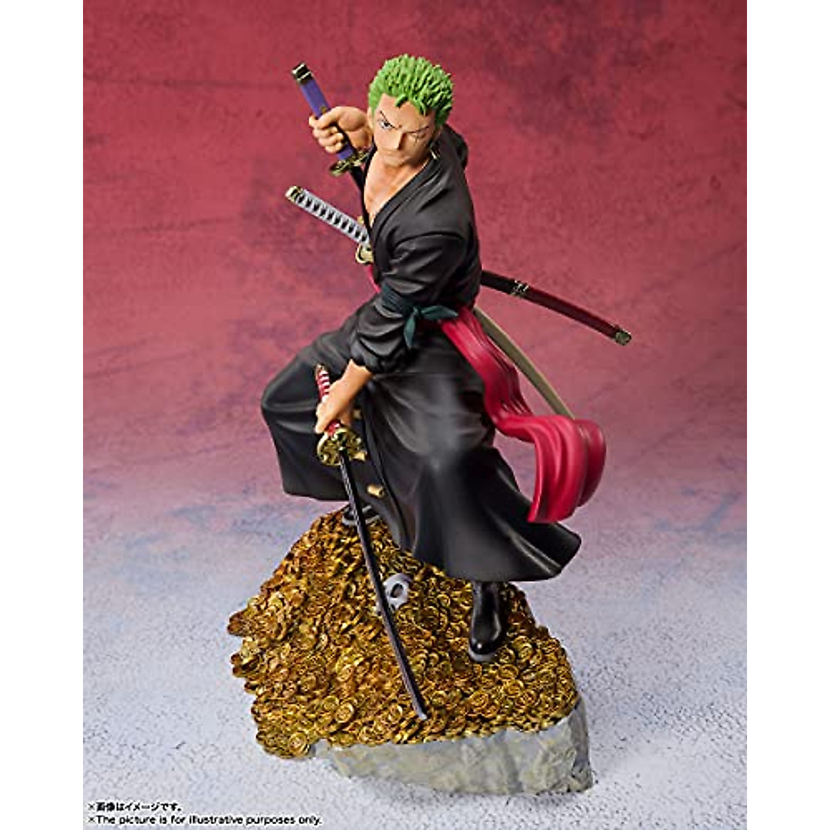 TAMASHII NATIONS - One Piece - Roronoa Zoro - WT100 Commemorative Eiichiro Oda Illustration DAIKAIZOKU HYAKKEI, Bandai Spirits FiguartsZERO Collectible Statue