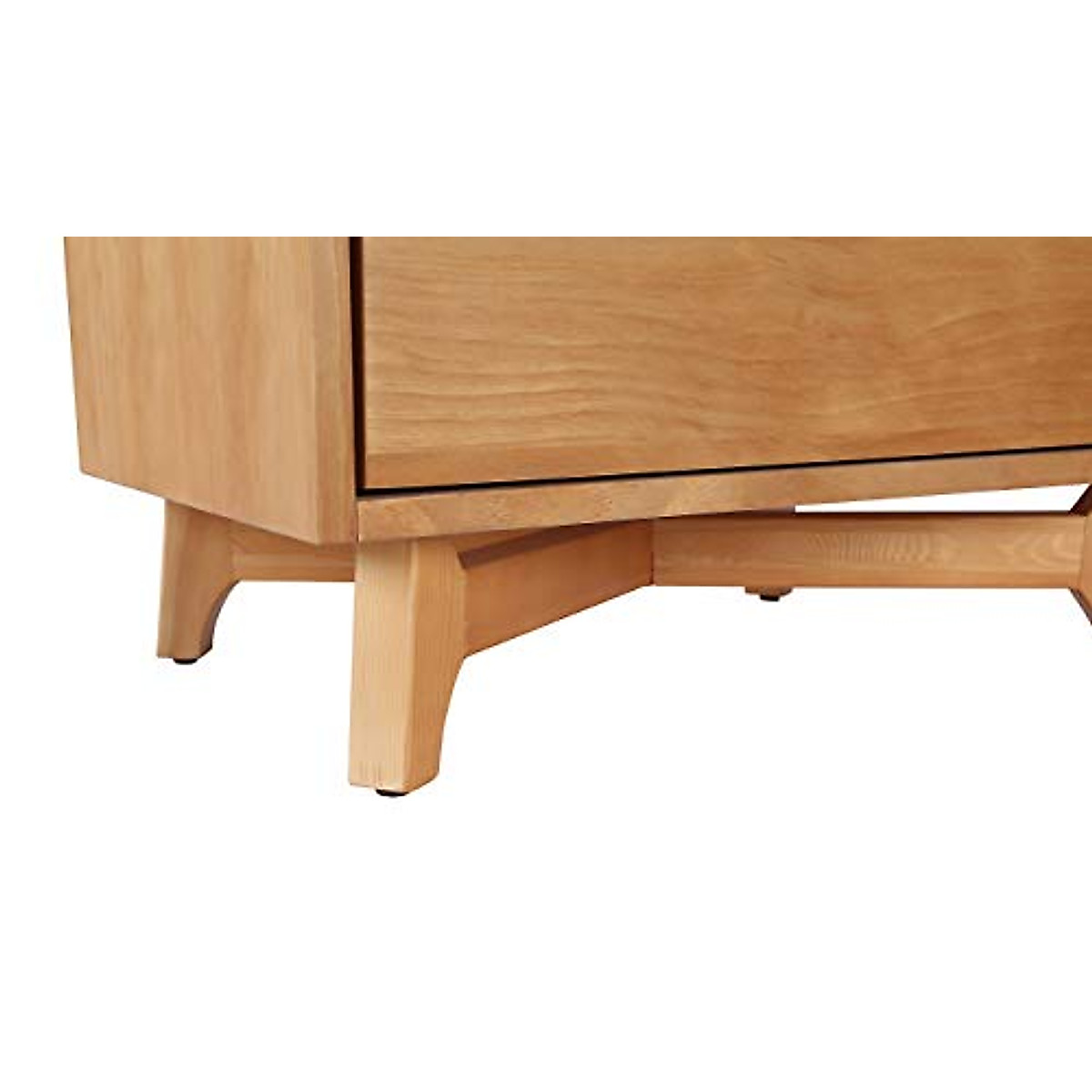 Amazon Brand – Stone & Beam Mid-Century 2-Drawer Cabinet, 21.7"W, Pine Finish