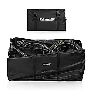 Rhinowalk Folding Bike Carry Bag 26 Inch Thick Bicycle Transport Storage Case Bike Travel Bag for Air Travel,Transport,Shipping Professional Cycling Accessories