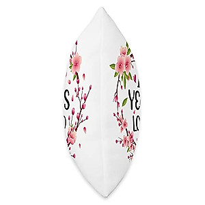 101 Years Old Birthday Gifts for Women and Men Floral Old 101st Birthday Women 101 Years Loved Throw Pillow, 16x16, Multicolor