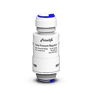 Frizzlife PRV3 Water Filter Pressure Regulator Protection Valve For Reverse Osmosis & Water Filter System, 60PSI, 3/8” Quick Connect Push Fit