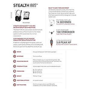 Blendtec Commercial Blender, Black (Renewed)