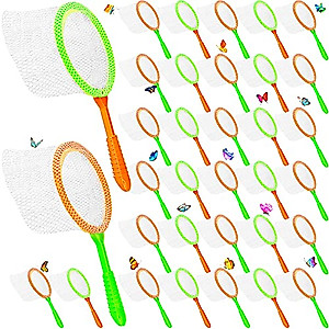 50 Pcs Kids Mini Telescopic Butterfly Nets Insect Collecting Fishing Net Colored Bug Catcher Nets Class Observation Tool for Spider Fishing Outdoor Learning Travel Adventure