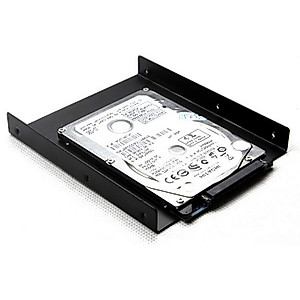 SAISN HDD SSD Mounting Bracket 2.5 to 3.5 Adapter Hard Drive Holder (Single Drive, Pack of 2)