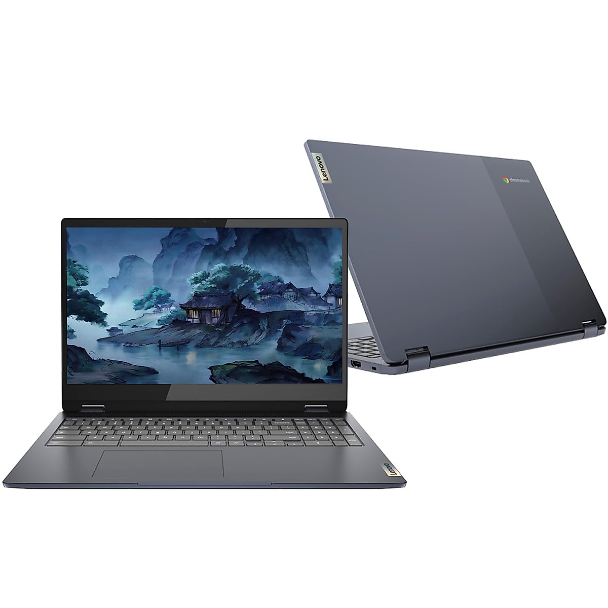 Lenovo 2023 Chromebook Flex 3 15.6" FHD Touch-Screen - Pentium Silver N6000 with 8GB Memory - 192GB eMMC - Abyss Blue - Chrome OS-with 128 SD Card/OLY