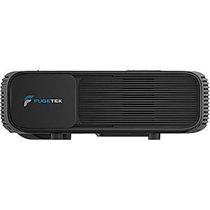 Fugetek LED Video Projector, Home Office, Outdoor Movie Night, 2500 Lumen, 120" Viewing, Supports 1080p, Dual HDMI / USB Inputs, VGA, AV, Works with Fire Tv, Roku, PS4, Xbox
