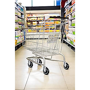 NINOSO 5" Wheels for Cart, 5/16" Axle Polyurethane Shopping Cart Wheels Replacement Casters 1400lbs Total Capacity