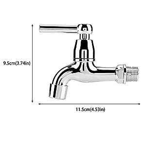 Water Faucet ABS Washing Machine Sink Basin Cold Water Tap with Single Spout Tail Handle (#2)