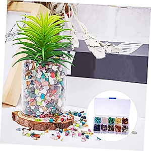 Didiseaon Gravel Natural Stone Natural Gemstone Beads DIY Kits Gemstone Jewelry Healing Stones Jewelry Spacer Beads Irregular Chips Beads DIY Spacer Beads Loose Bead Stone Spacer Beads 1 Box