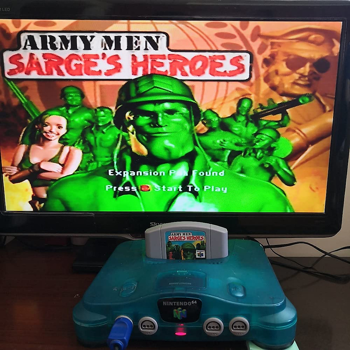 Army Men Sarge's Heroes Game Card For Nintendo 64 N64 US Version