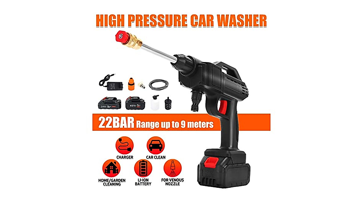 Cordless High Pressure Car Washer | Portable Cleaning Tool