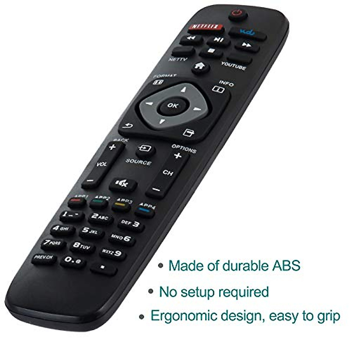 NH500UP Remote Control for Philips TV 65PFL5602/F7 43PFL5602/F7 50PFL5602/F7A 55PFL5602/F7A 55PFL5602/F7 65PFL6902/F7 55PFL5602 43PFL4902 NH503UP NH500U NH500UW 55PFL5402/F7 Remote
