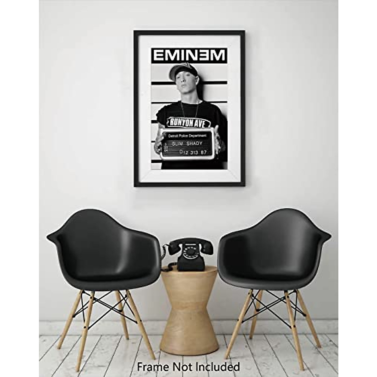 FatCat Wall Graphics Eminem (Mugshot) Poster Frameless Gift 12 x 18 inch(30cm x 46cm)-S-193…