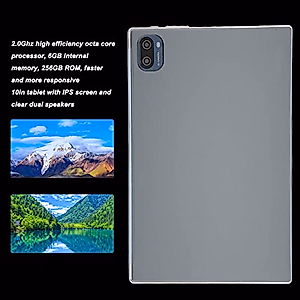 WiFi Tablet 100-240V Dual SIM Card Slot 5G WiFi 4G Communication 10 Inch Travel Tablet (US Plug)