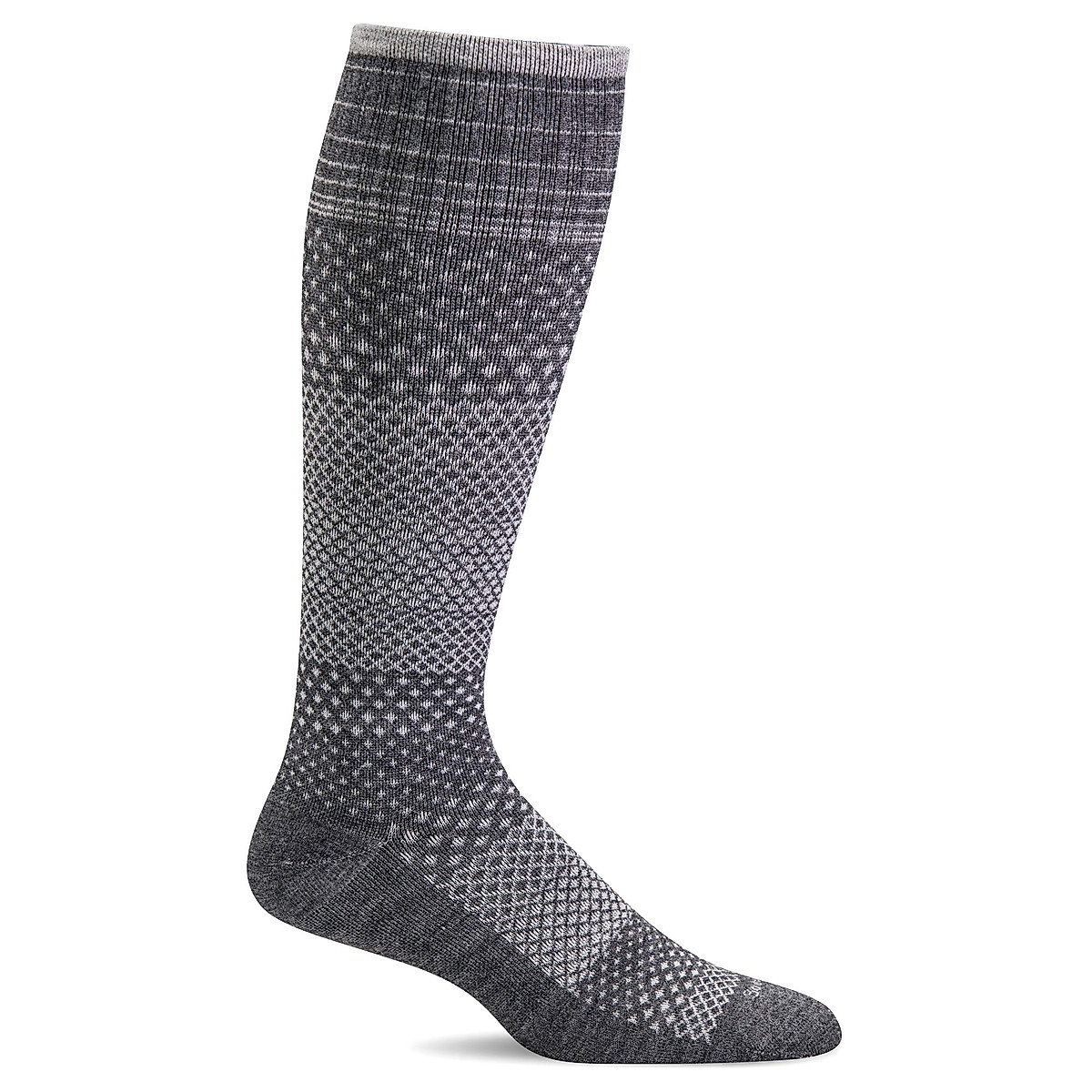 Sockwell Women's Micro Grade Moderate Graduated Compression Sock, Charcoal - M/L