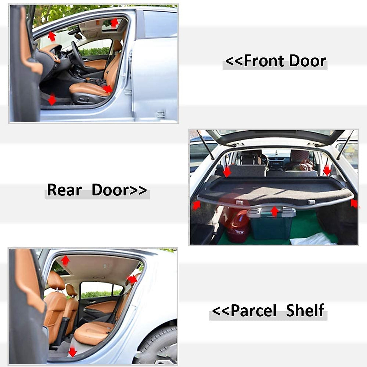 Automotive Weather Stripping 25Ft Car Door Rubber Seal Strip with Side Bulb Rubber Edge Trim for Cars Campers Trucks Boats RVs