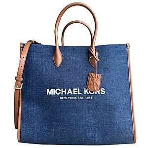 Michael Kors Mirella Large Tote Bag with Adjustable Strap (Indigo)