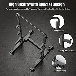 Squat Rack Cage Adjustable Squat Rack Home Gym Power Rack Pull Up Bar Power Rack Bench Press Bar