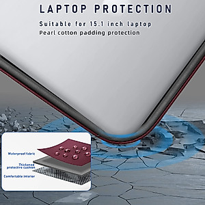 SHOWKOO Carry-on Luggage 2 Piece Softside Lightweight Durable Suitcase with Bag Tote Double Spinner Wheels TSA Lock Wine Red 20-inch