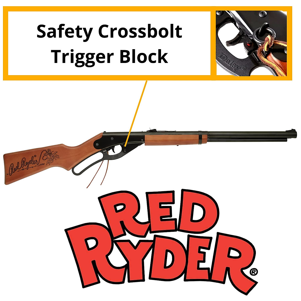 ArmyBoy Kit for Daisy Adult Red Ryder BB Gun Bundle│ Kit Includes: Daisy Air Rifle, 1500 Metal BBS and 10 Targets│ Features: 650 Shot Spring-Action Lever Cocking Daisy Air Rifle Air Gun - 350 FPS