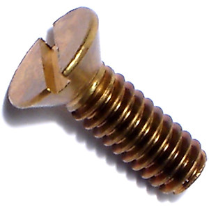 Hard-to-Find Fastener 014973128555 Slotted Flat Machine Screws, 1/4-20 x 3/4, Piece-15