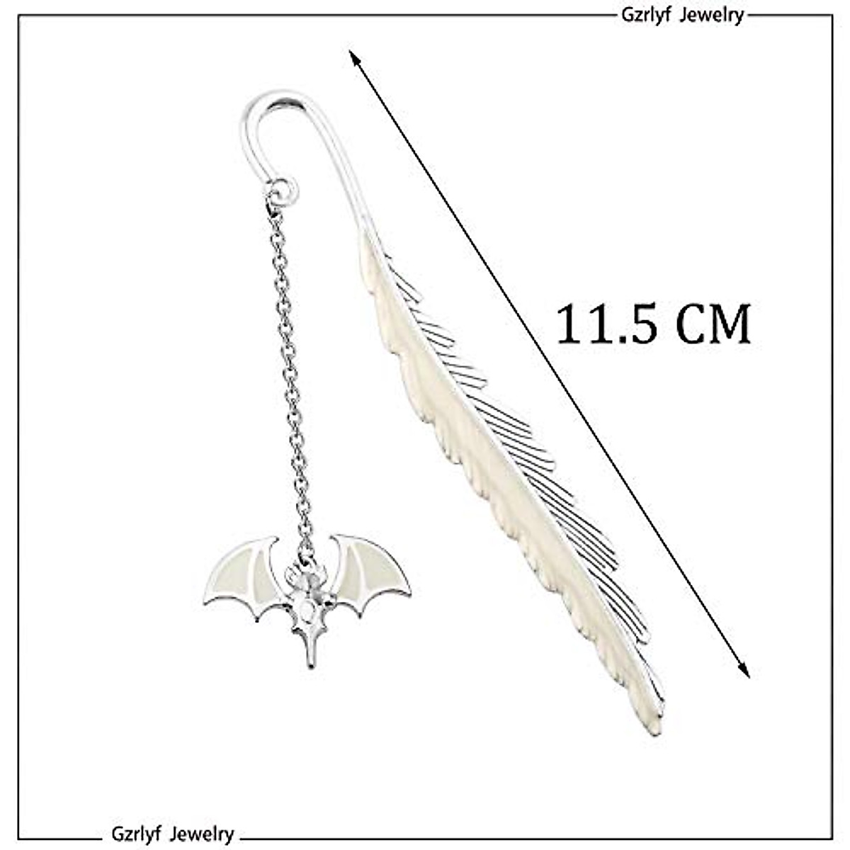 Gzrlyf Bat Bookmark Luminous Bookmarks Bat Gifts for Book Lover Bookworm Gifts Bat Lover Gifts (Luminous Bookmark)