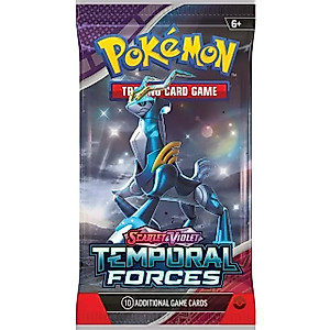 Sportsntoys Scarlet and Violet Temporal Forces New Single Booster Bundle Pack -Factory Sealed- Comes with Extra Foil Collector Card