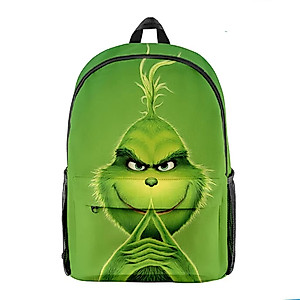 FEXMEO Merry Grinchmas Backpack Lightweight Durable