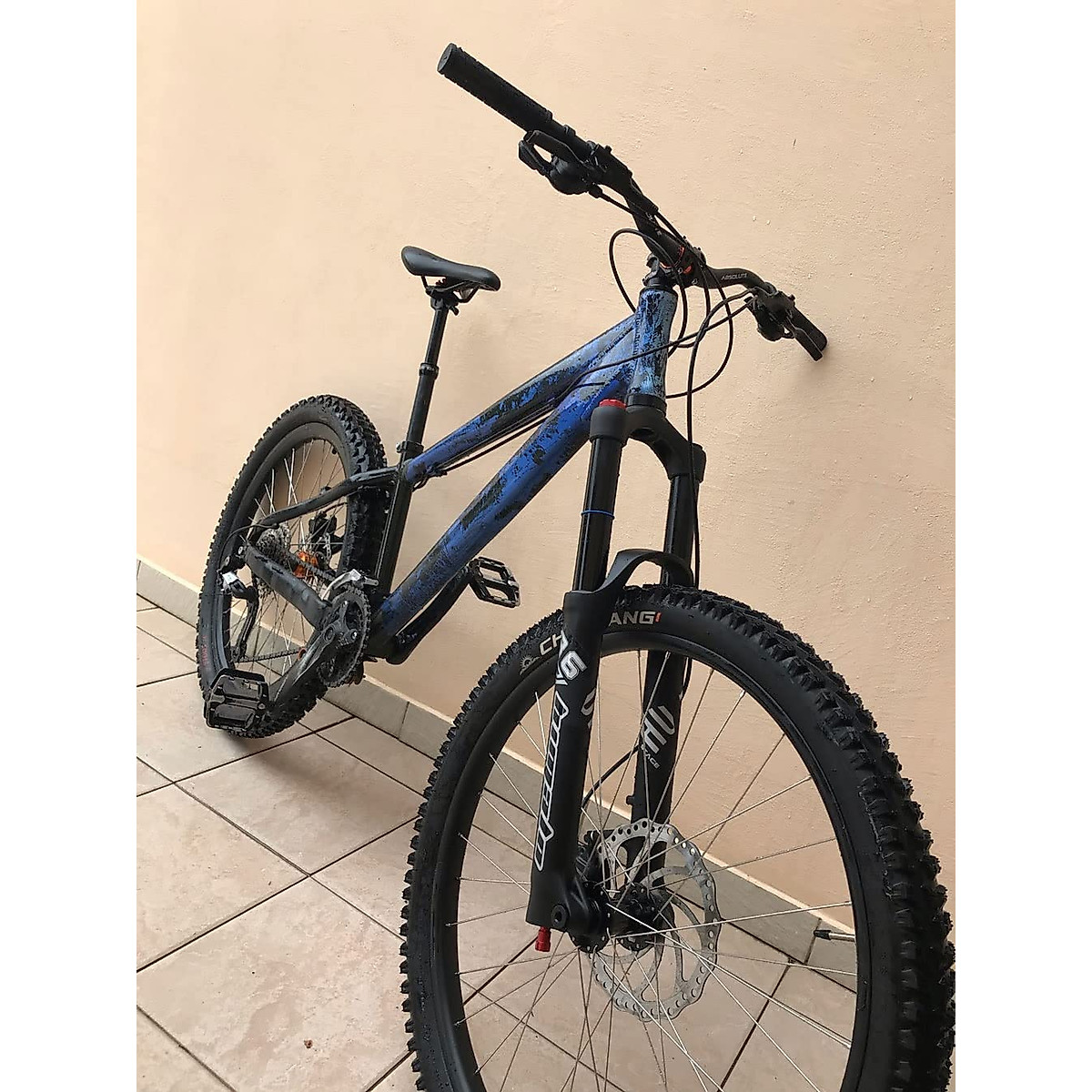 Bike Air Fork 27.5/29 Inch Downhill Mountain Bike Suspension Forks Travel 140mm Rebound Adjust Manual Lockout 1-1/8'' Straight/Tapered Front Fork Thru Axle 15x110mm Boost XC/DH/AM ( Color : Black Stra