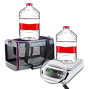 DALIAN Dog ​Soft-Sided Carriers, Airline Approved Pet Carrier for Travel, Maximum Pet Weight 18 Pounds