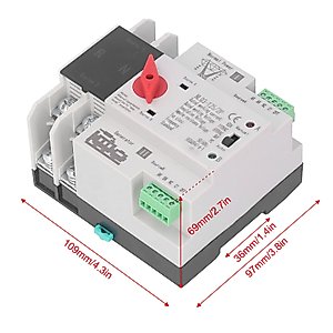 2P Dual Power Automatic Transfer Switch Generator Changeover Switch AC110V 63A Automatic Transfer Switch Generator Automatic Transfer Switch Whole House Transfer Switch