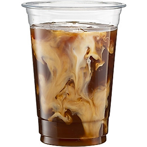 ELEGANT DISPOSABLES [50 Count] 16 Ounce Crystal Clear PET Cups for Iced Coffee, Cold Drinks, Slush, Smoothy's, Slurpee, Party's, Plastic Disposable Cups