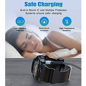 Garmin Watch Charger Cable [2-Pack,4ft] Compatible with Garmin Fenix 5 5S 5X 6 6S 6X Plus Pro 7 7S 7X, Forerunner 945 45 45S 245 Music,Approach S10 S40 S60 G12 S12 S42,Vívoactive 3 4 4S,Venu 2 2S Plus