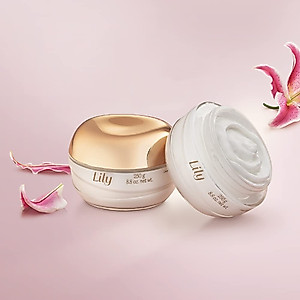 O BOTICARIO Lily Satin Hydrating Body Cream, 24 Hour Fragranced Body Butter for Dry Skin, 8.8 Ounce