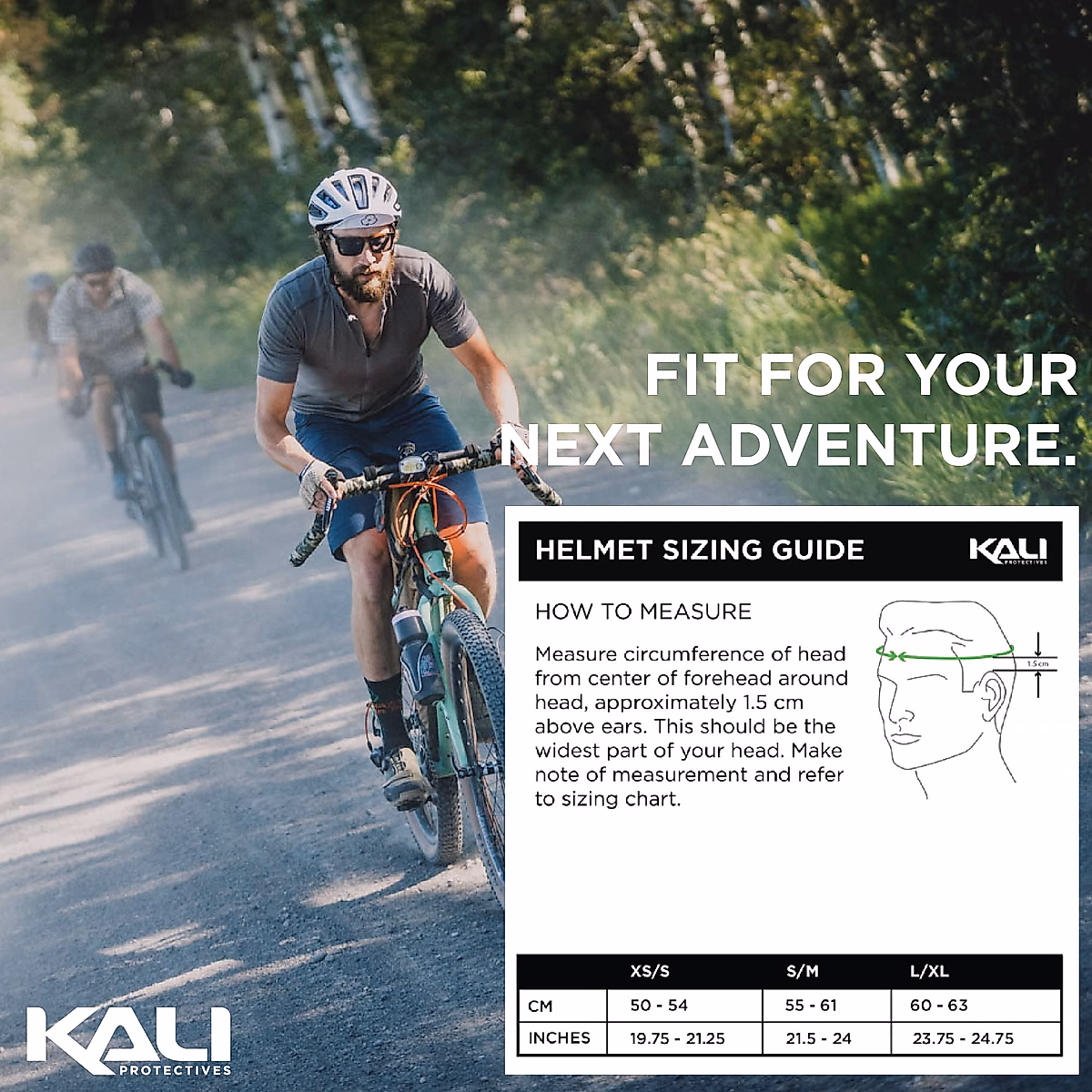 Kali Protectives UNO Bicycle Helmet for Adults - Mountain Bike Helmet for Men and Women with Locking Buckle and Sliders; Helmet with Maximum Airflow Vents for Urban Cycling