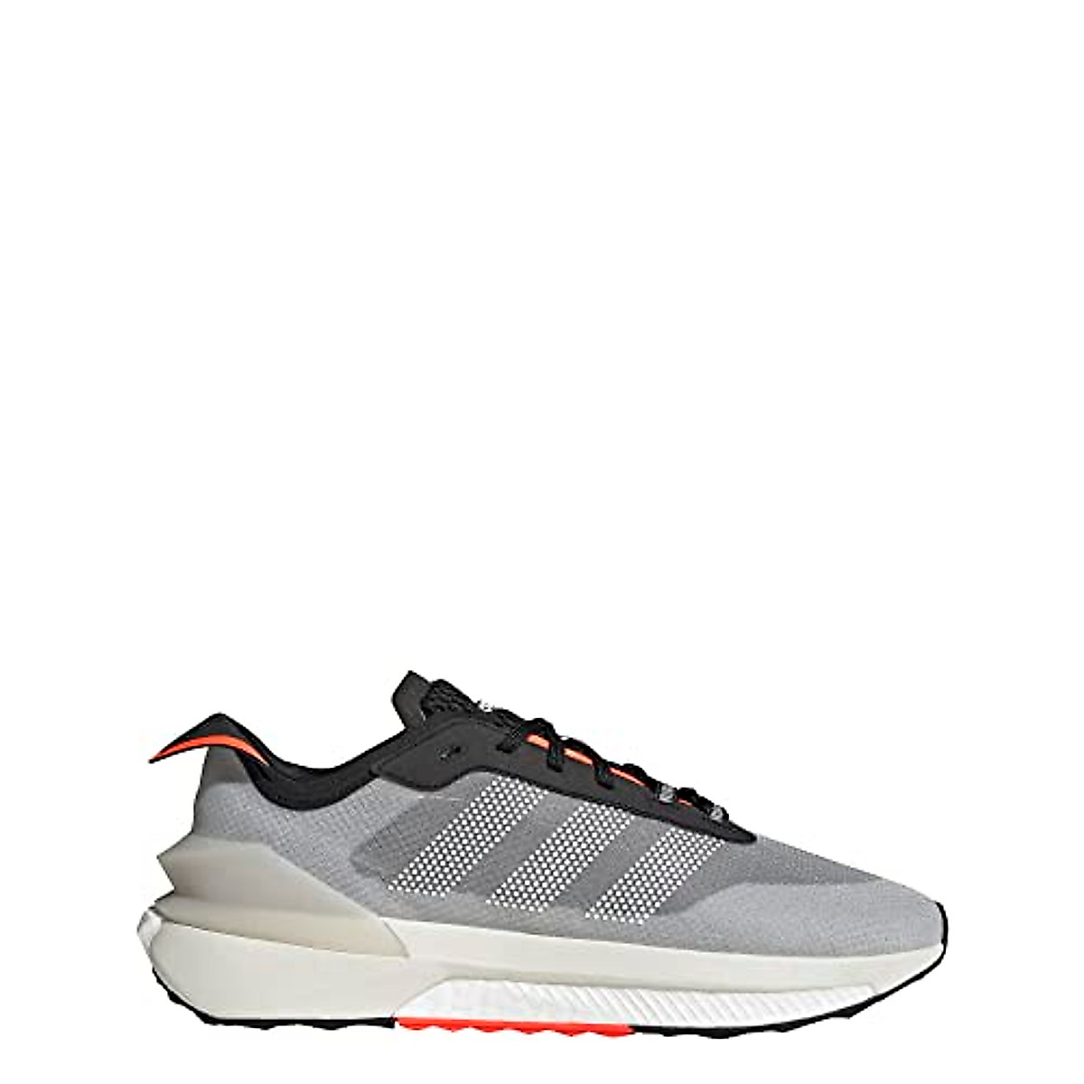 adidas Unisex Avery Running Shoe, Black/Black/Solar Red, 8.5 US Men