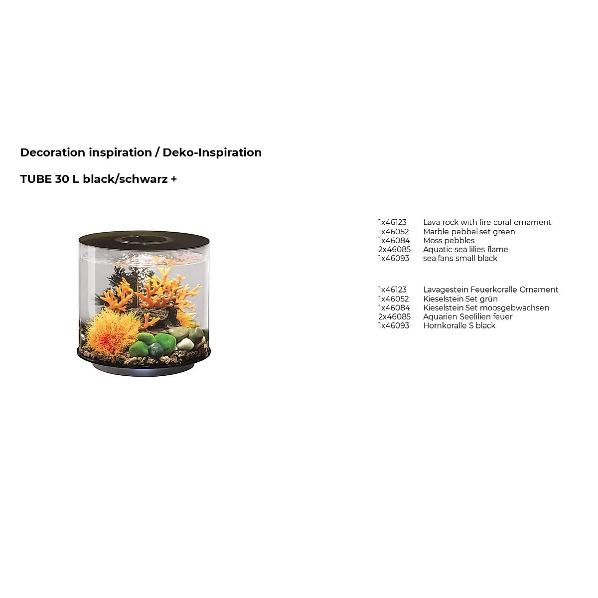 biOrb 46093.0 Sea Fan Small Black Aquariums