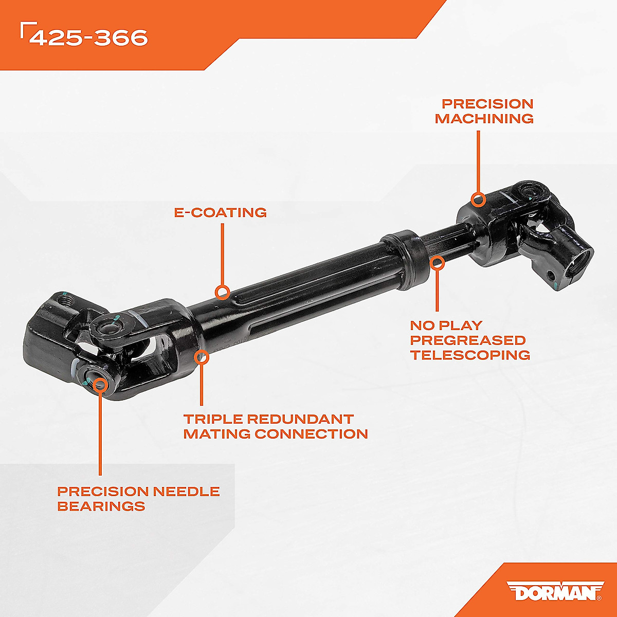 Dorman 425-366 Steering Shaft Compatible with Select Ford/Lincoln Models