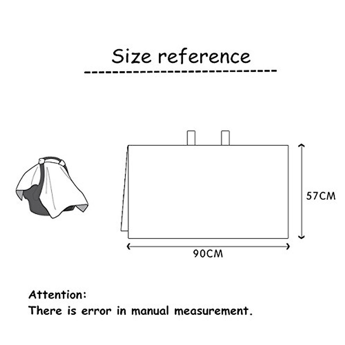 Hi Sprout Breathable Cotton Muslin Canopy Car Seat Cover for Girls and Boys (Little Monkey）