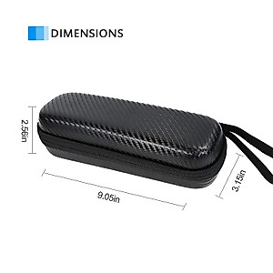 ProCase Toothbrush Travel Case for Oral-B Pro 1000 1500 3000 5000 7000 Sonicare 5100 6100 AquaSonic, Sonic Electric Power Rechargeable Toothbrush Carrying Case Holder Container -Black