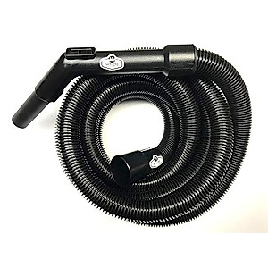 Compatible Replacement for Shop Vac and Ridgid Style Wet Dry Vacuum Cleaner Crushproof Industrial Commercial Grade Extension Hose with Air Suction Control, Lengths up to 50 Foot by 1-1/4 inch