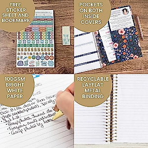 bloom daily planners 2024 (8.5" x 11") Calendar Year Day Planner (January 2024 - December 2024) - Weekly/Monthly Dated Agenda Organizer with Tabs - Poppy Meadow