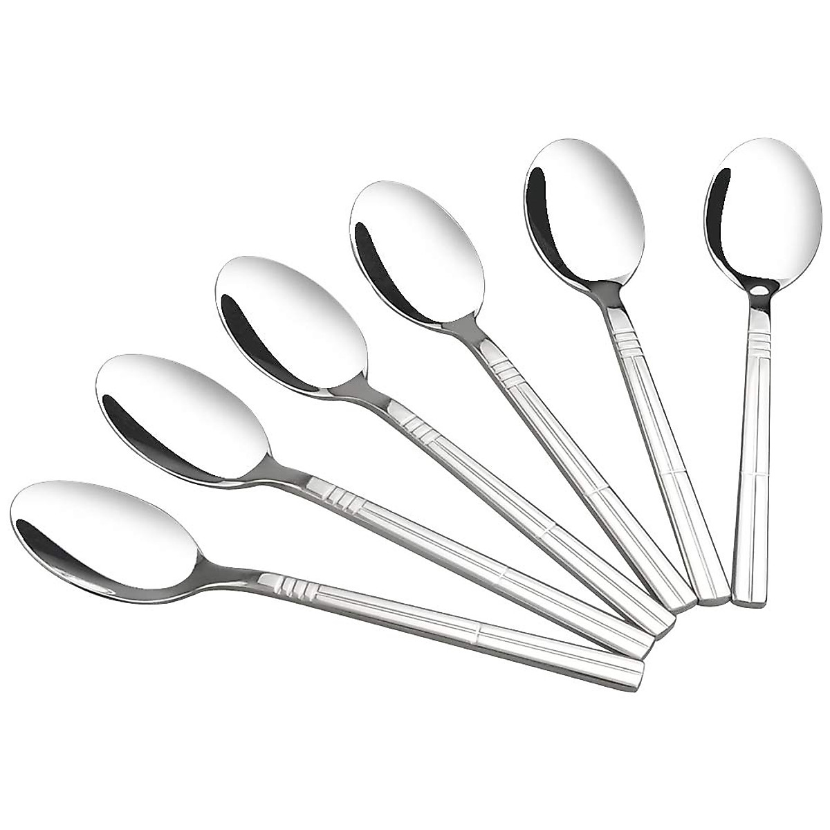 Saedy 12-Piece Tea Spoon Set, Small Coffee Spoon Stainless Steel, 6-Inch