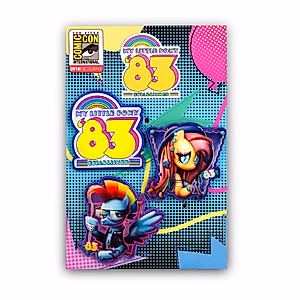 My Little Pony Enamel Pin Set | Exclusive | Collectible Fandom Pins | Featuring Glam Rock Dash And Hoofgazer Fluttershy |A Unique Gift For Collectors, TV And Pop Culture Fans