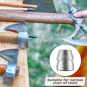 Safety Round Axe Handle Wedges Hammer Splitting Axe Wedge Hand Metal Wedge Round Steel Wedge for Axe Claw Hammer Sledge, Mauls Handle Wedge Kit (21 Pcs,0.31/ 0.39/ 0.43/ 0.51/0.63/0.71/ 0.75 Inch)