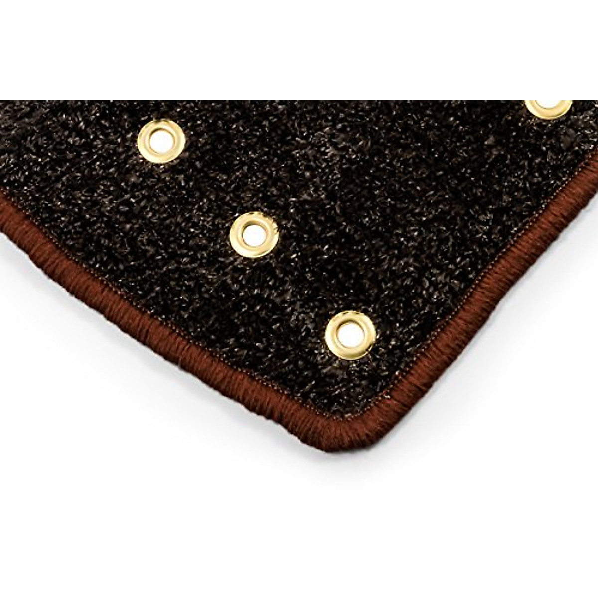 Camco 42949 RV Step Rug ( Premium Radius Wrap Around Step Rug, Turf Material (22" Wide) - Brown)