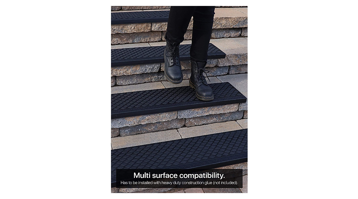 FINEHOUS Non-Slip Rubber Stair Treads - Secure Your Steps