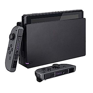 eXtremeRate Firefly LED Tuning Kit for Nintendo Switch Joycons Dock NS Joycon SL SR Buttons Ribbon Flex Cable Indicate Power LED - Violet (Joycons Dock NOT Included)